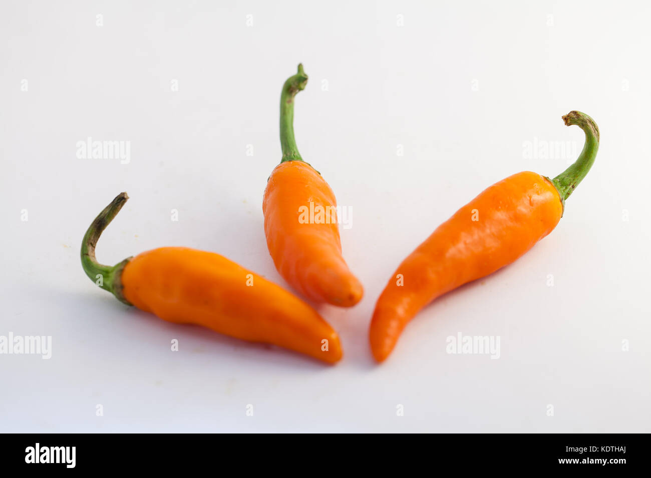 orange capsicum isolate on a white background Stock Photo - Alamy