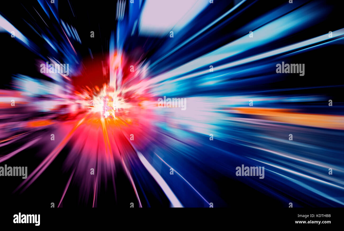 moving traffic light trails at night Stock Photo - Alamy