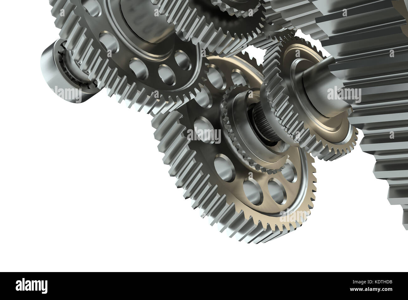 Engine gears wheels, closeup view Stock Photo - Alamy