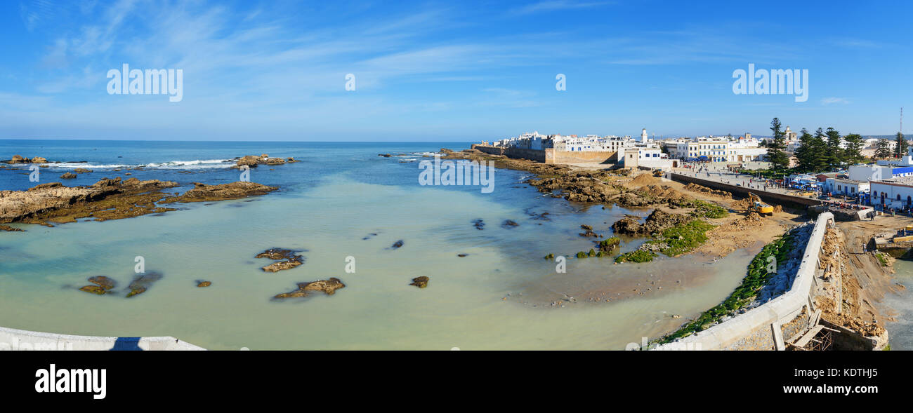 Panorama view of Essaouira old city. Morocco Stock Photo - Alamy