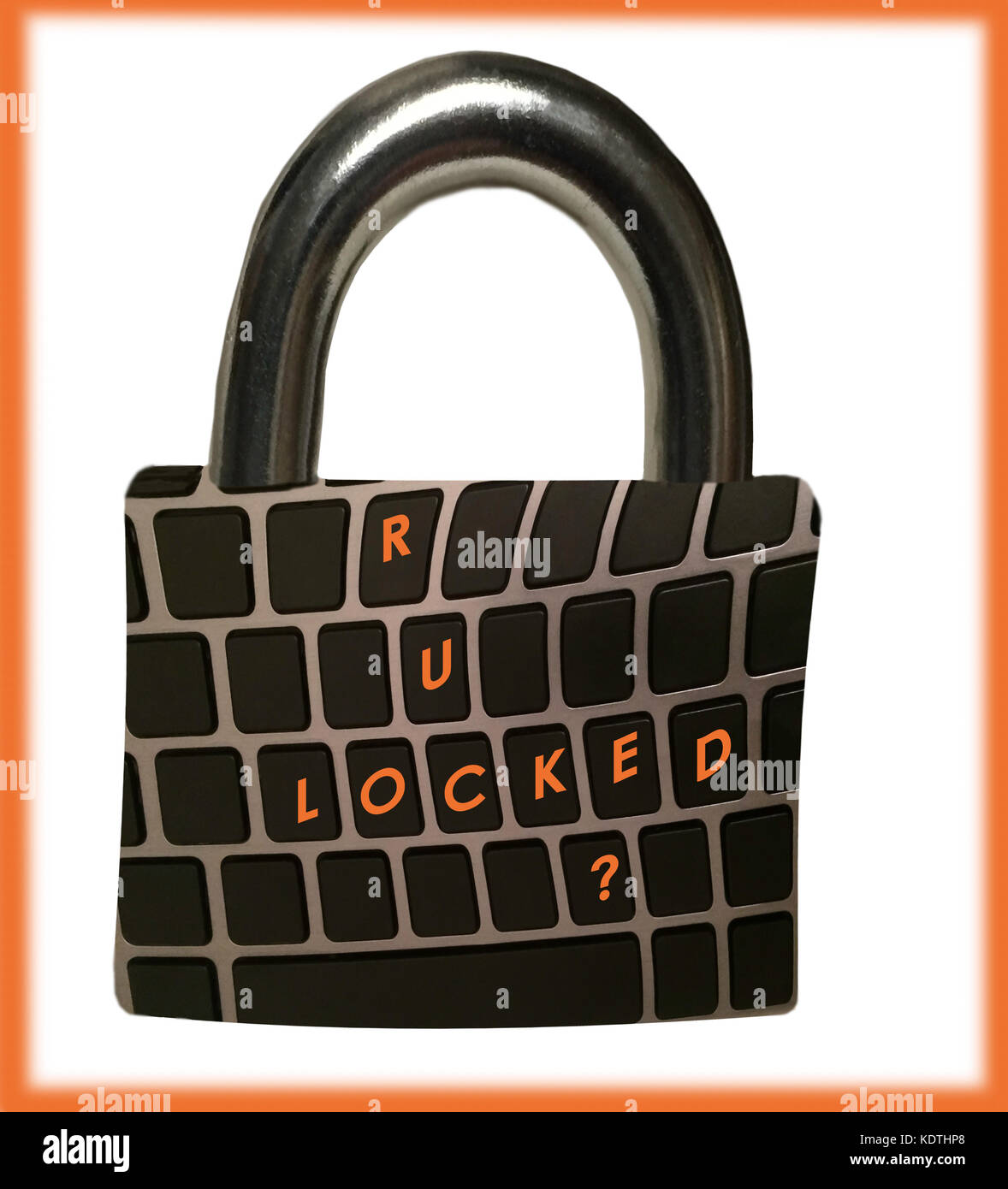 Cyber Lock Graphic Stock Photo - Alamy