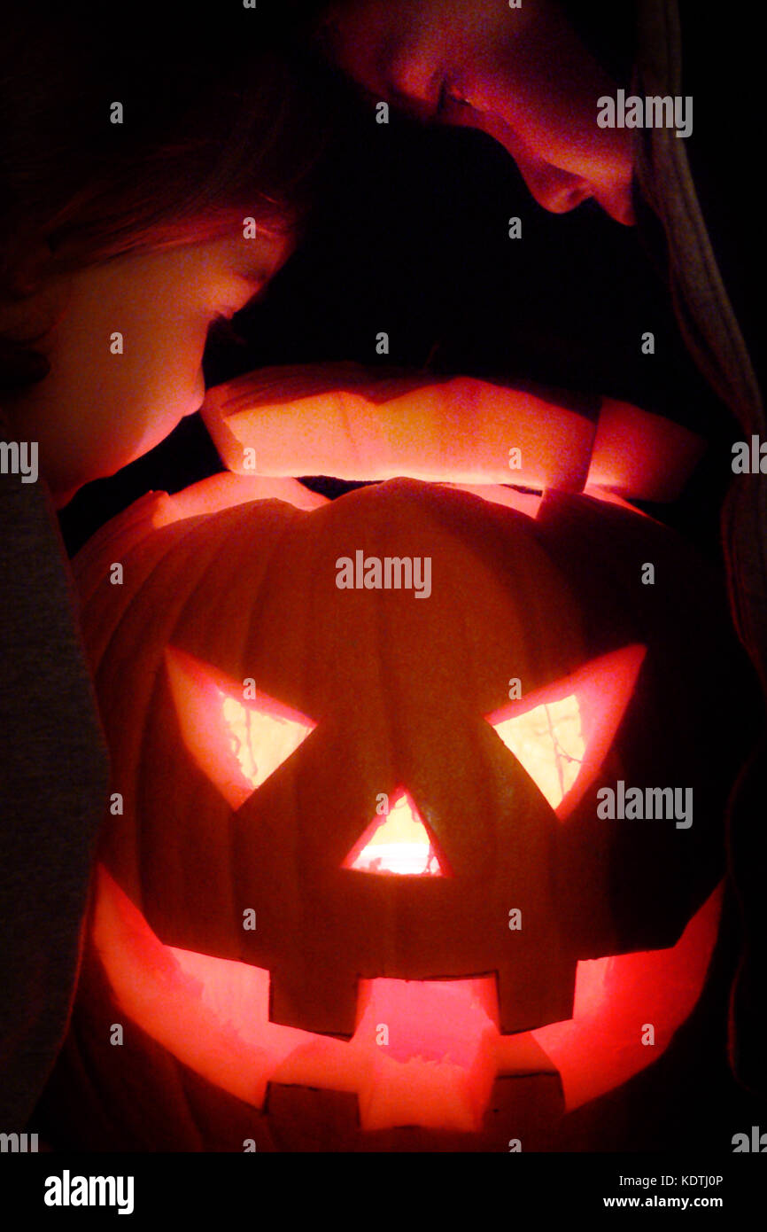 who is afraid of halloween Stock Photo - Alamy