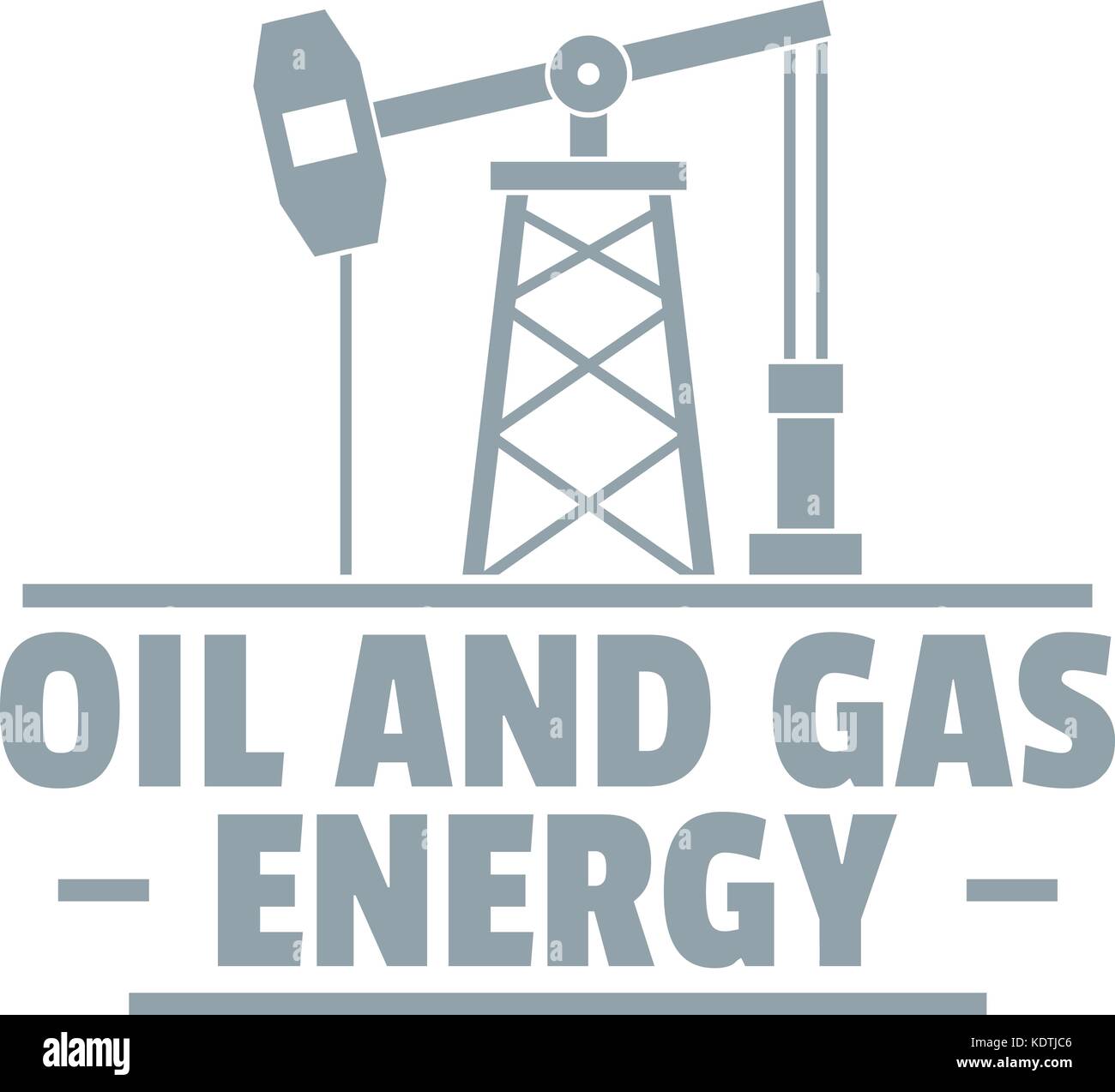 Oil pump logo, simple gray style Stock Vector Image & Art - Alamy