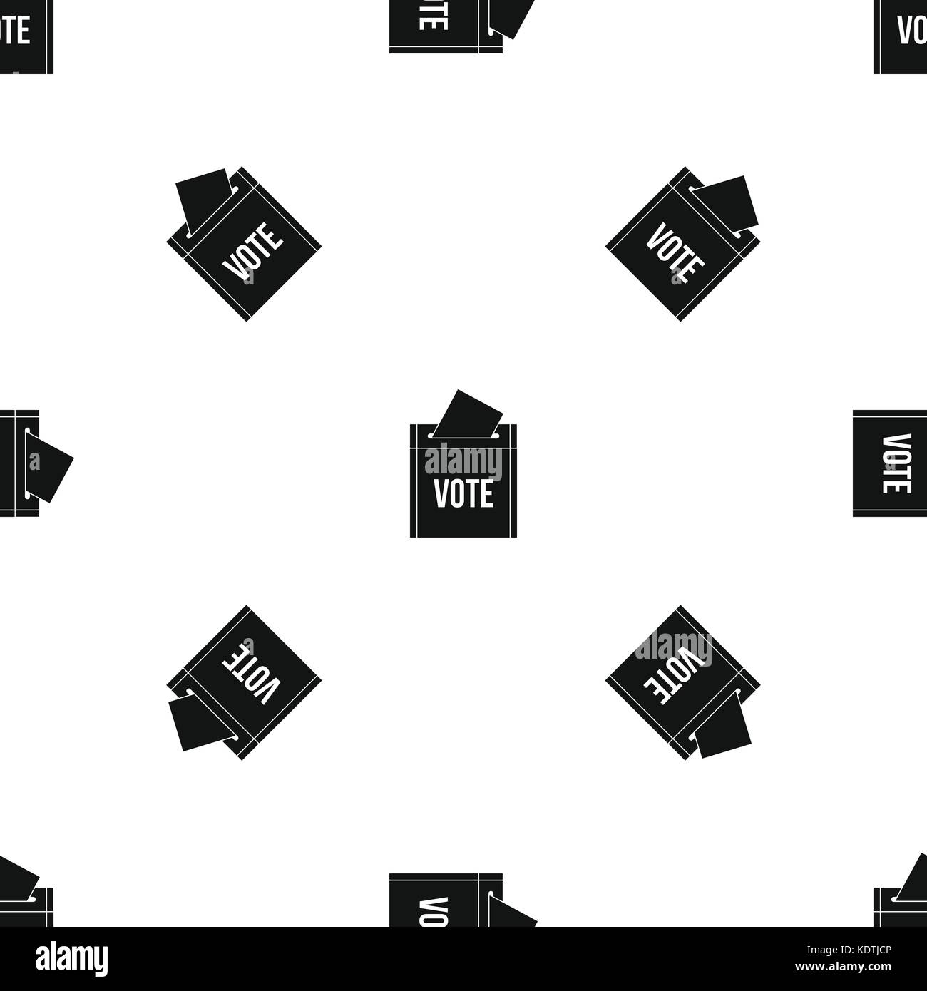 Vote box icon seamless Stock Vector Images - Alamy