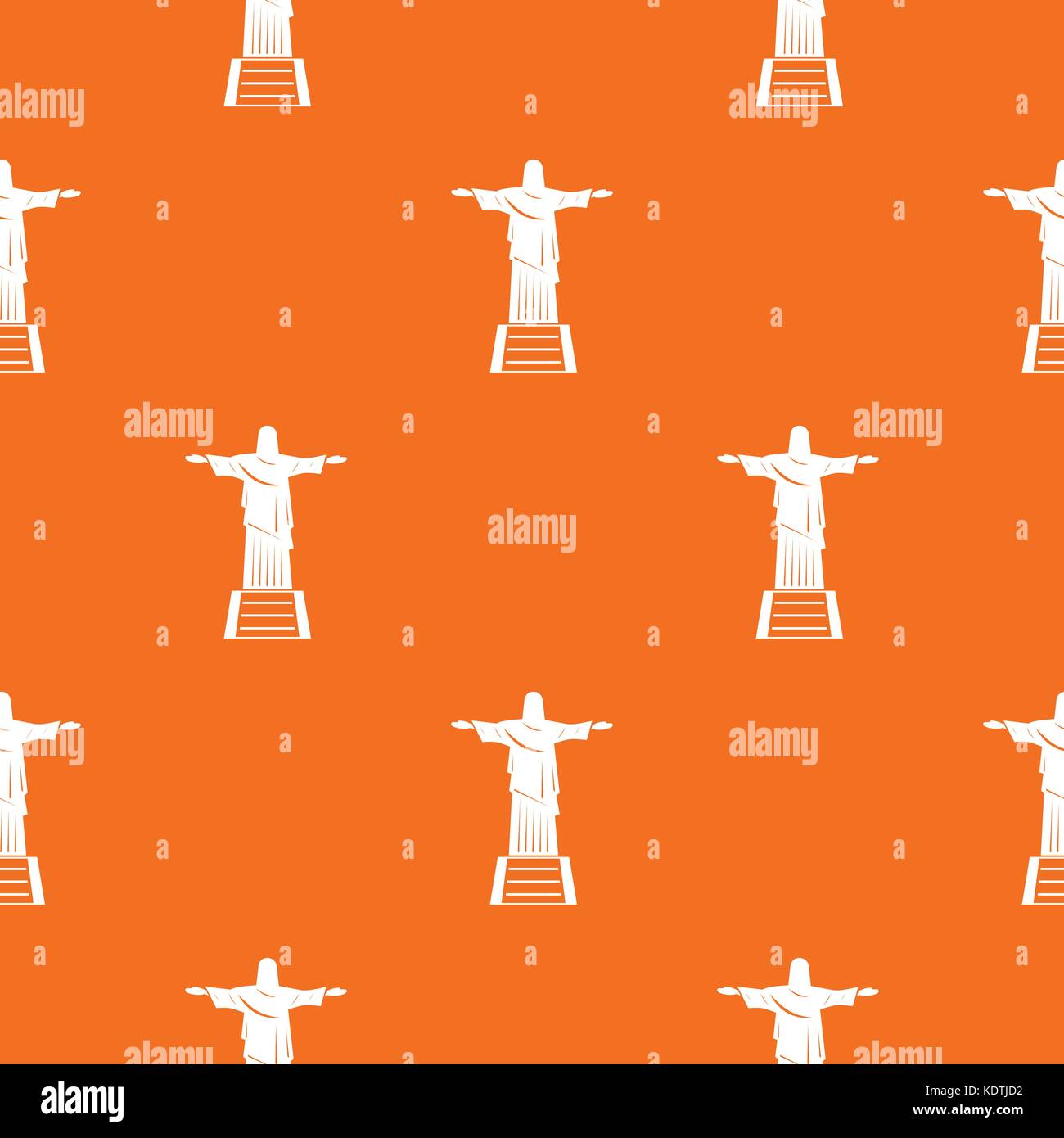 The Christ the Redeemer statue pattern seamless Stock Vector Image ...