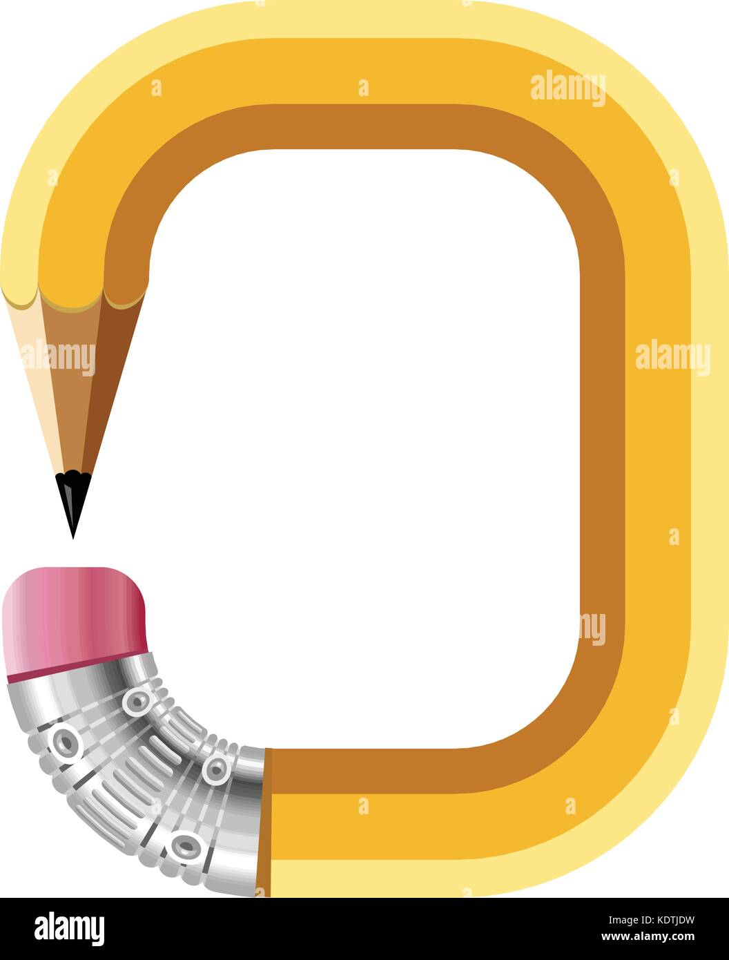 Number zero pencil icon, cartoon style Stock Vector Image & Art - Alamy