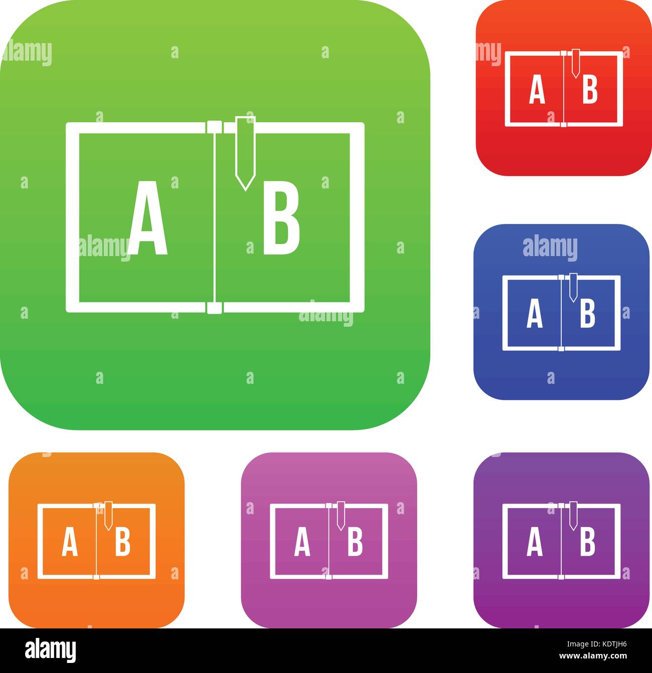 Children abc set color collection Stock Vector Image & Art - Alamy