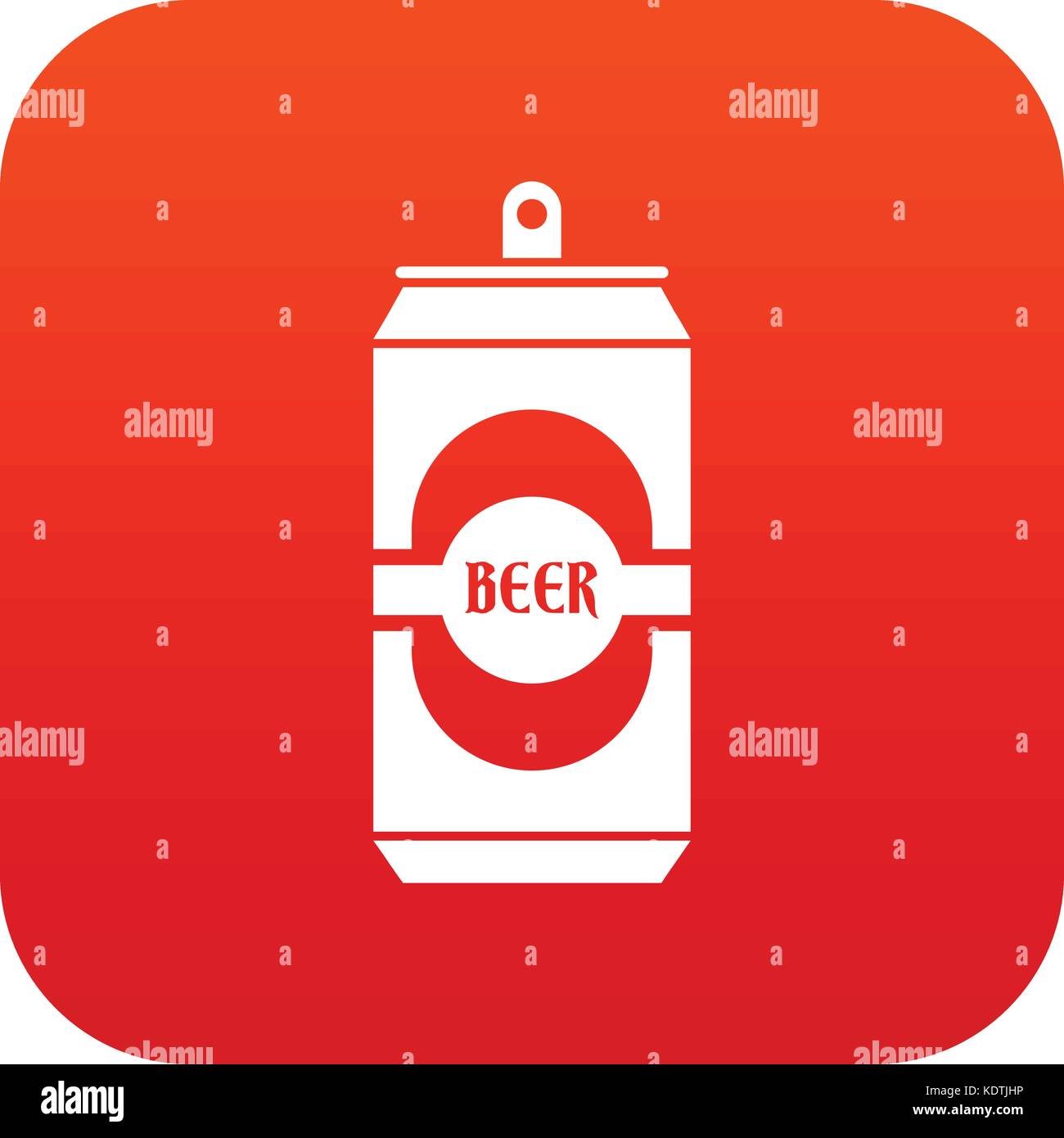 Aluminum can icon digital red Stock Vector Image & Art - Alamy