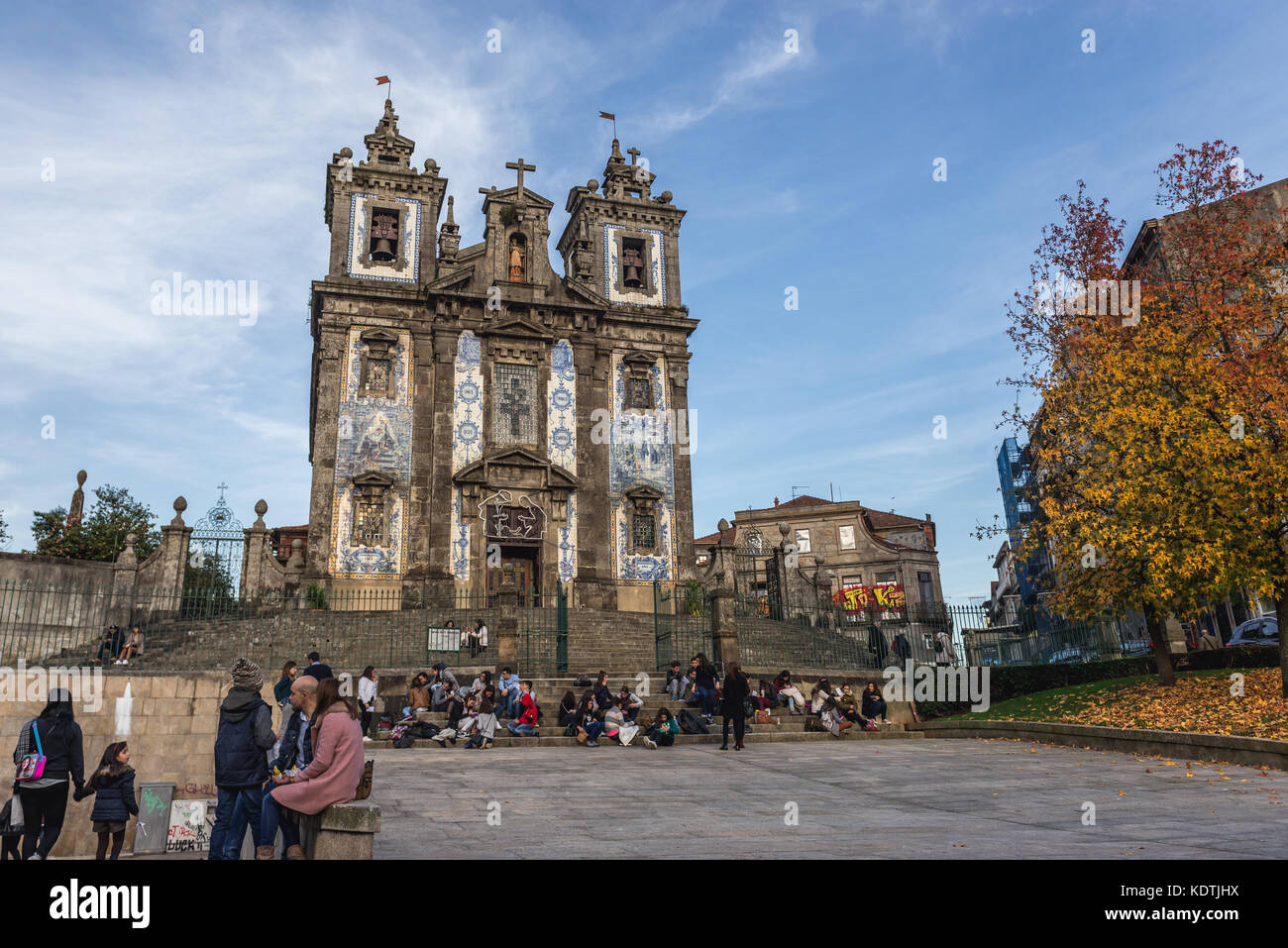 Church of Saint Ildefonso of Toledo in Batalha Square in Santo ...