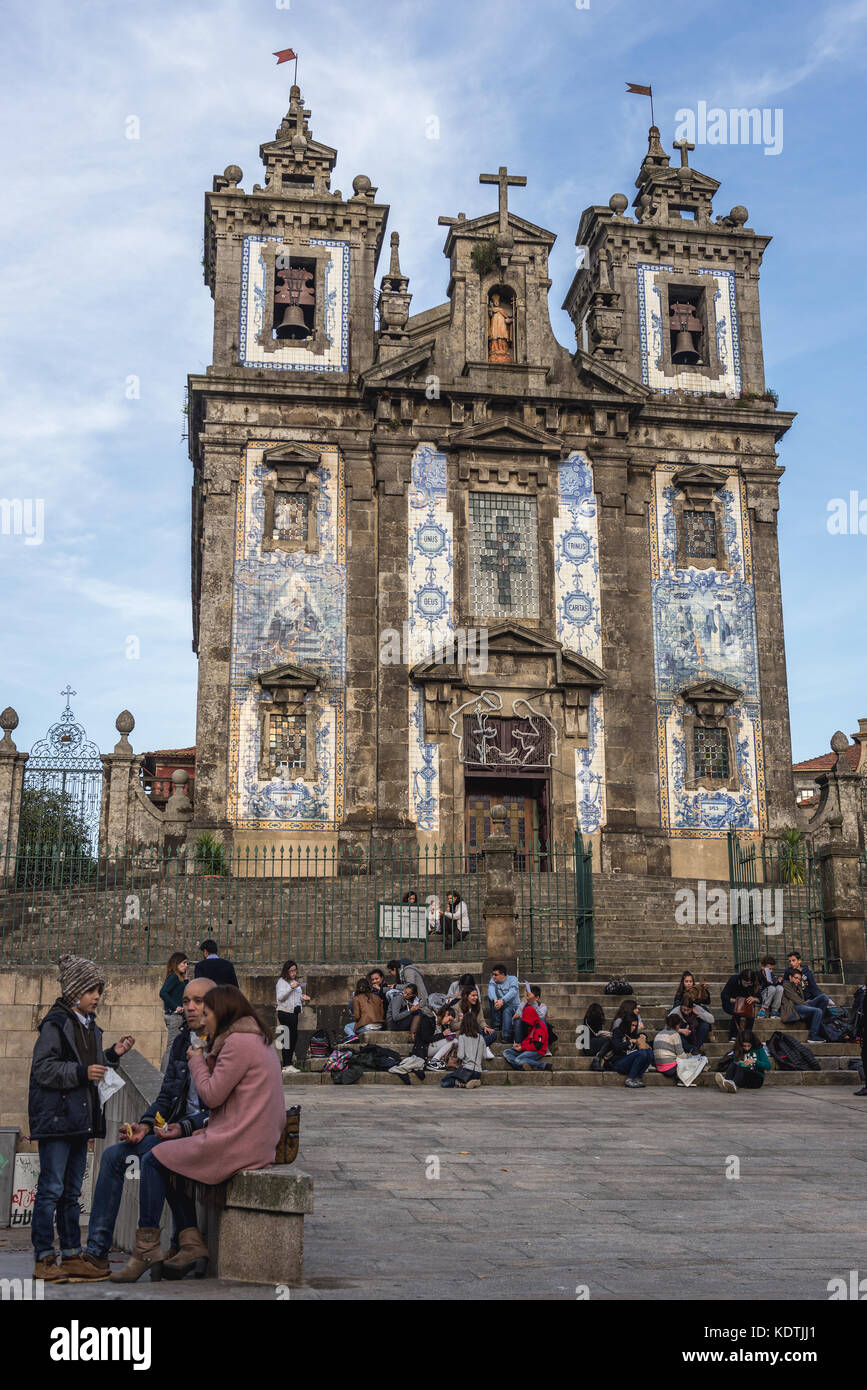 Church of Saint Ildefonso of Toledo in Batalha Square in Santo ...