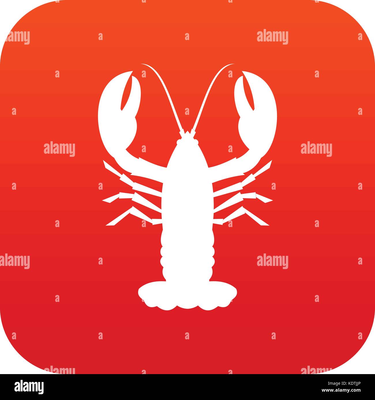 Crayfish icon digital red Stock Vector Image & Art - Alamy