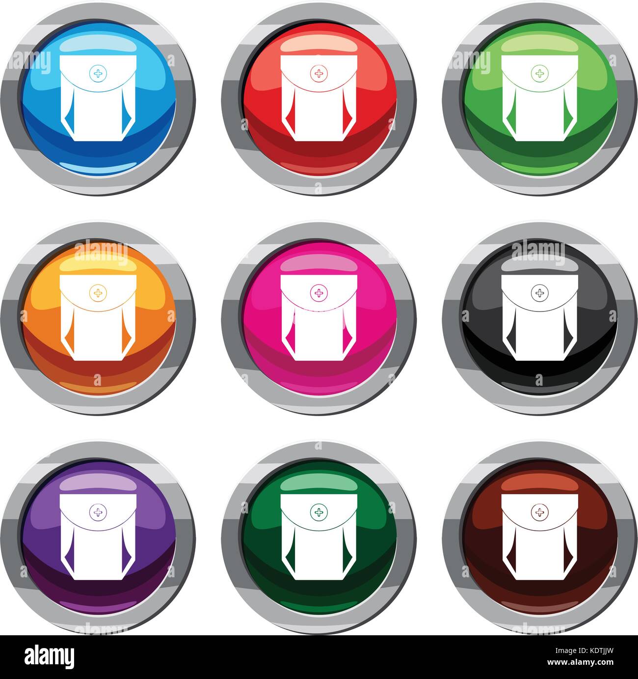 Jeans pocket with button set 9 collection Stock Vector Image & Art - Alamy