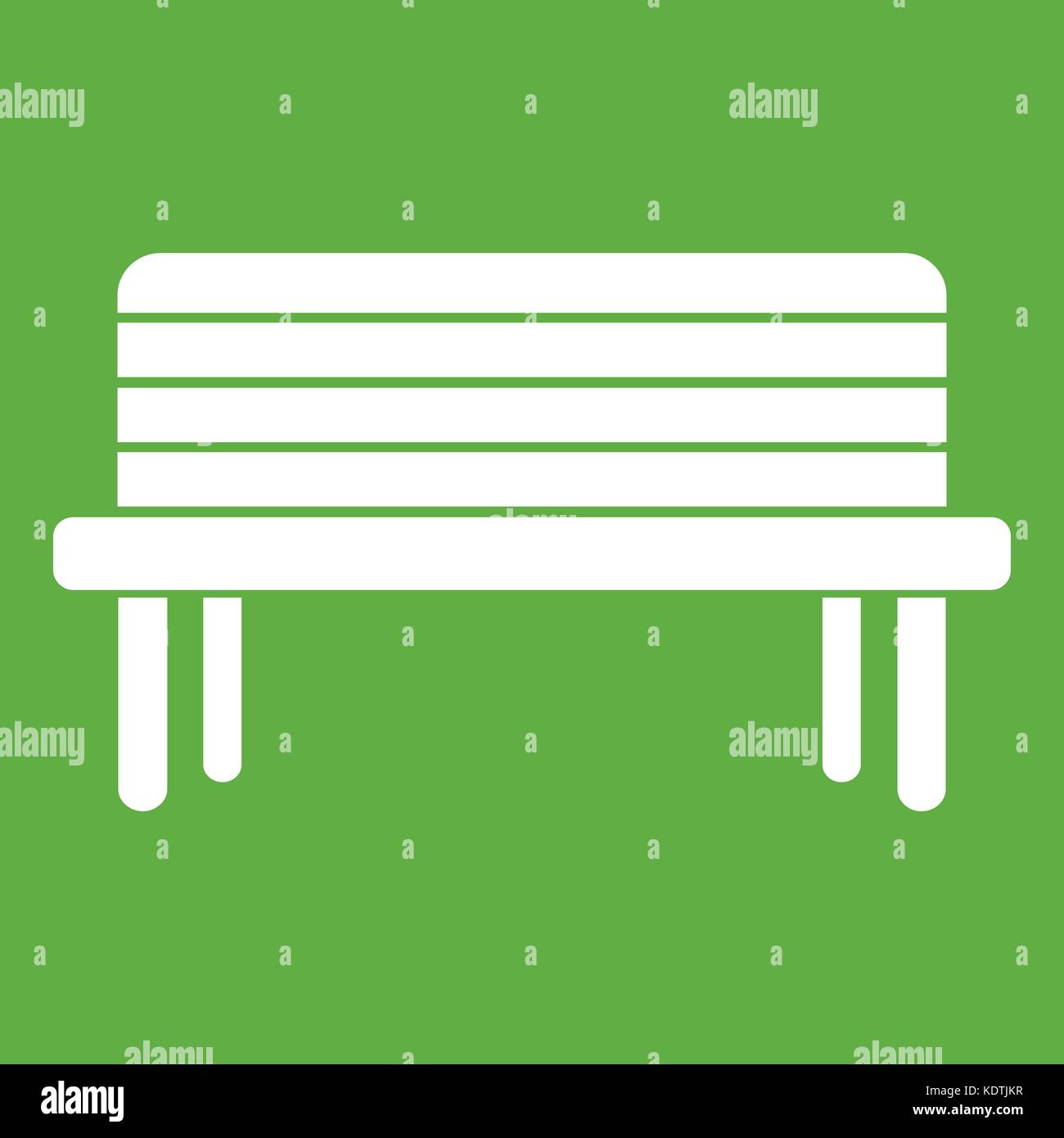 Street bench icon green Stock Vector Image & Art - Alamy