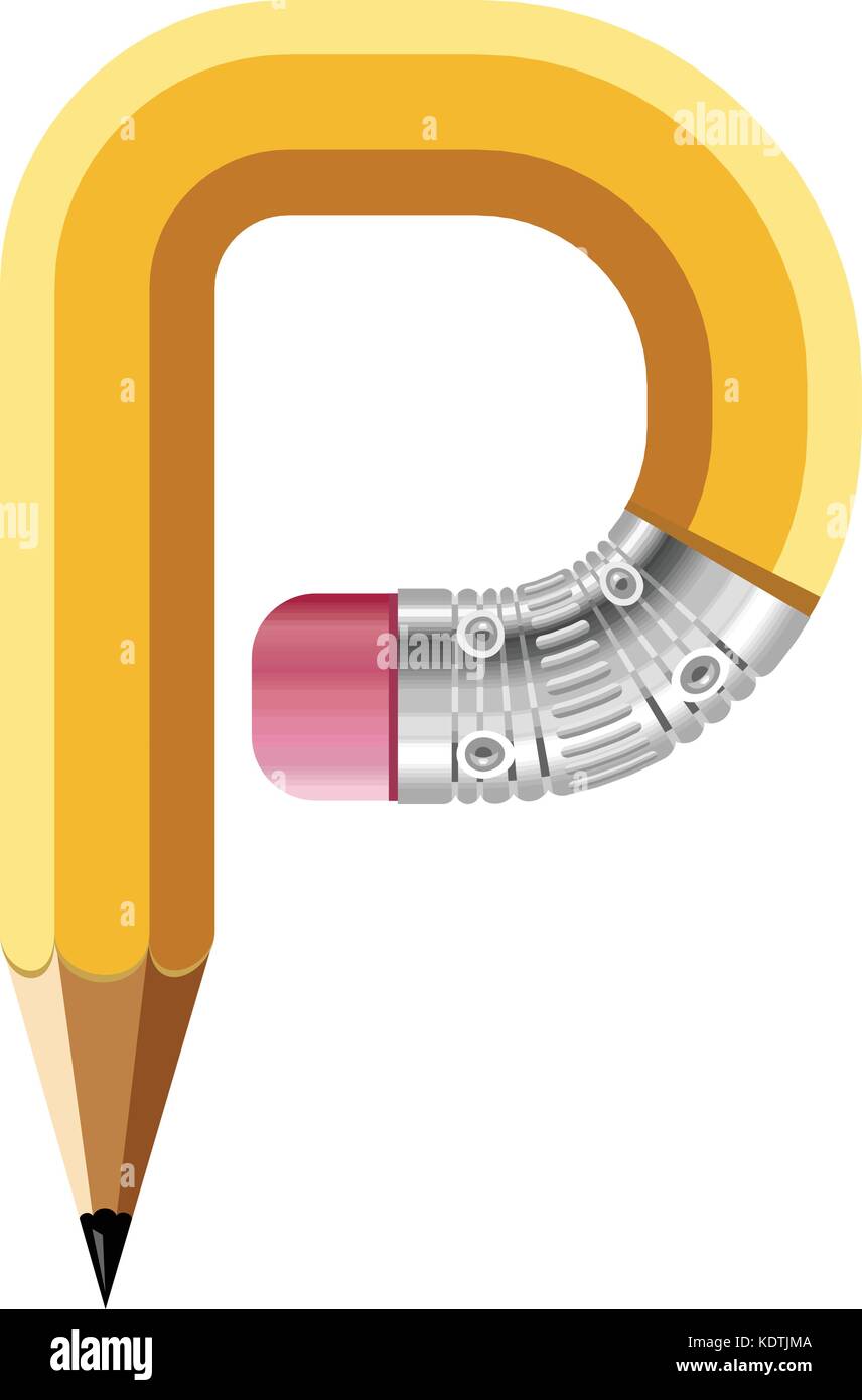 Cartoon Letter P Stock Vector Images - Alamy