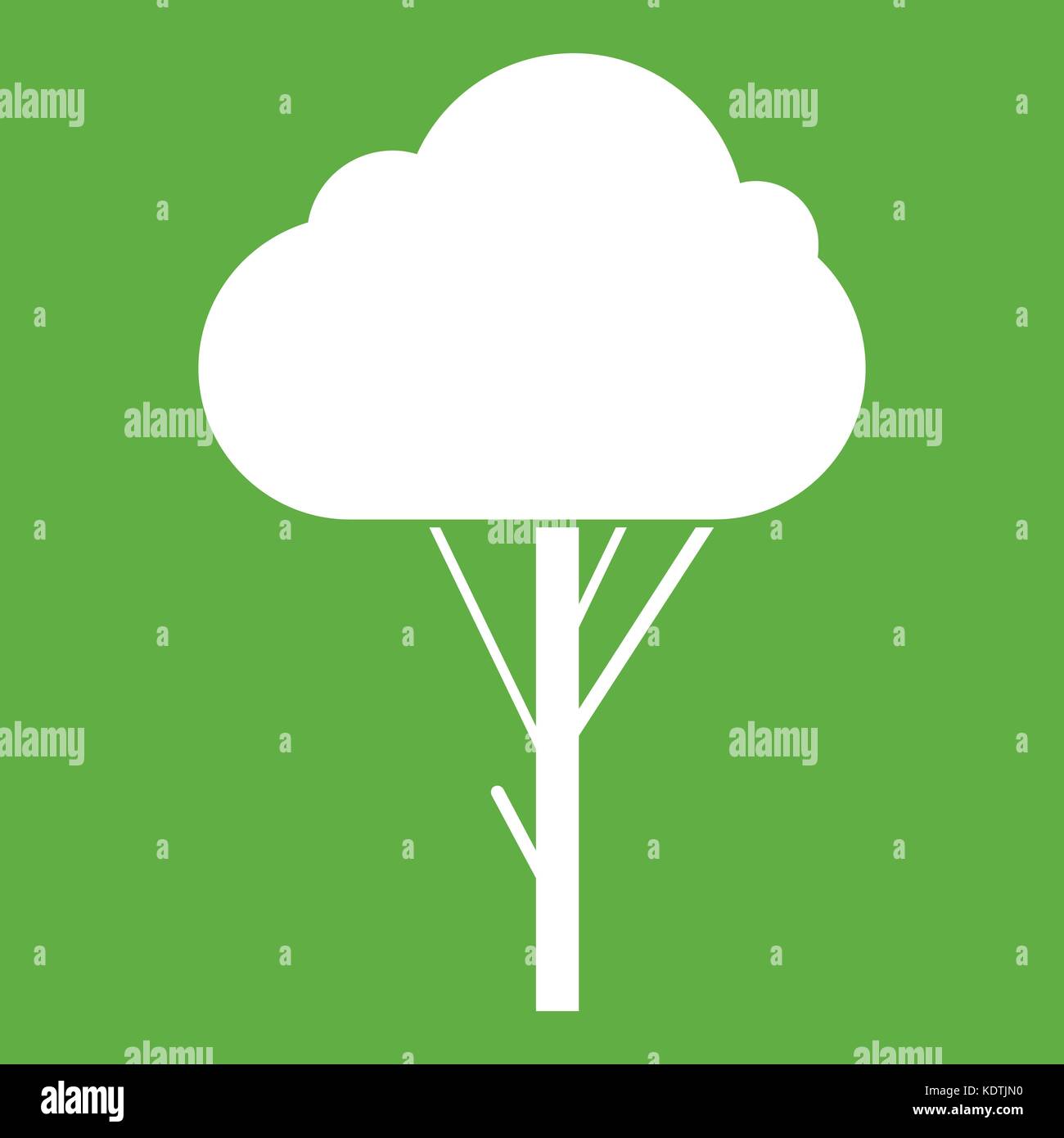 Tree icon green Stock Vector Image & Art - Alamy