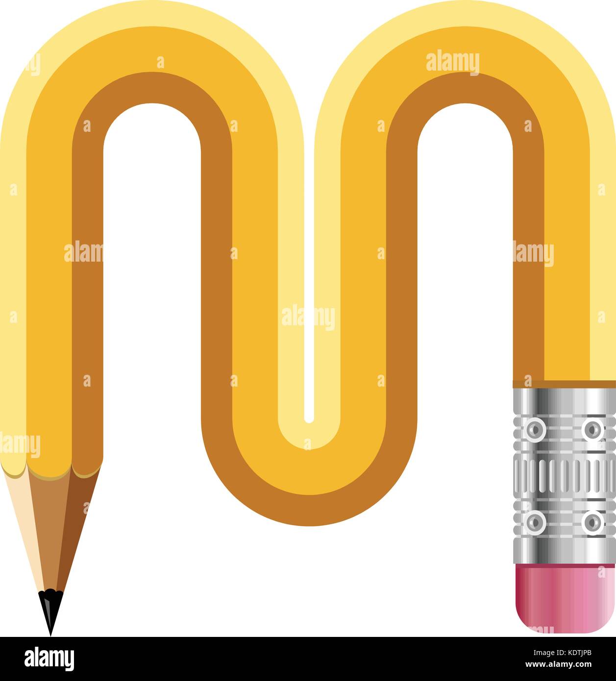 Letter m pencil read icon, cartoon style Stock Vector Image & Art - Alamy