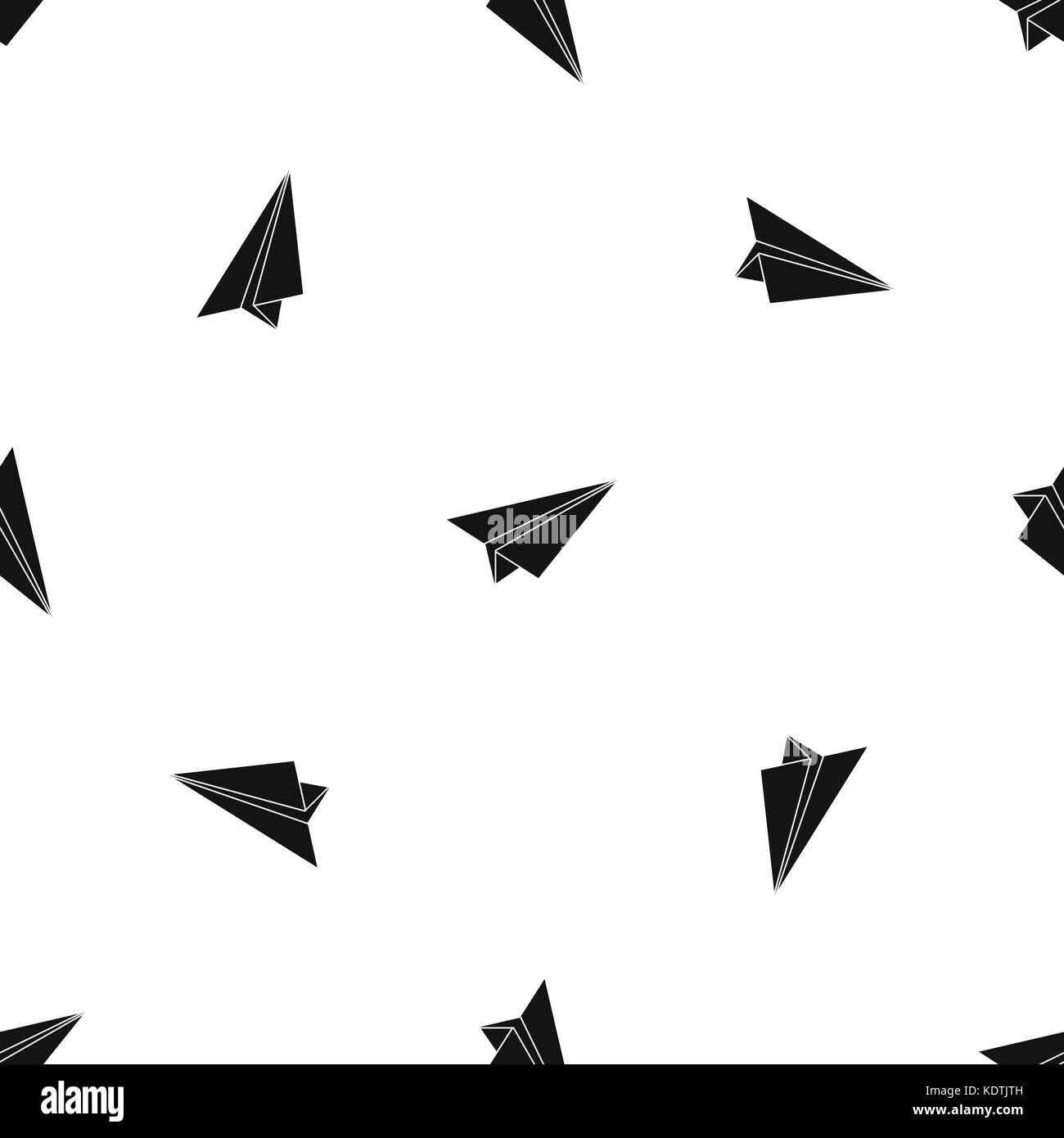 Paper airplane pattern seamless black Stock Vector Image & Art - Alamy