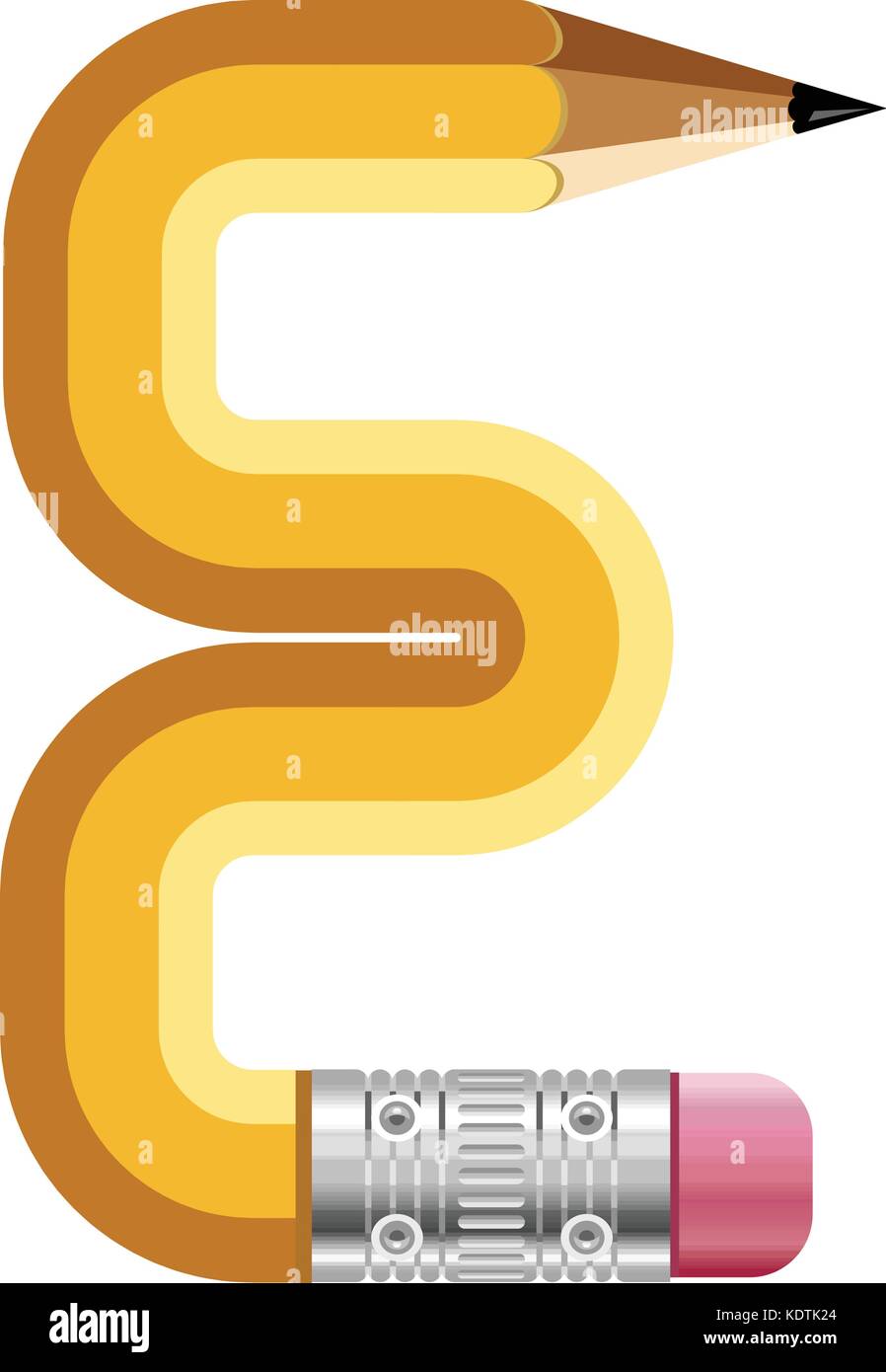Letter e pencil icon, cartoon style Stock Vector Image & Art - Alamy