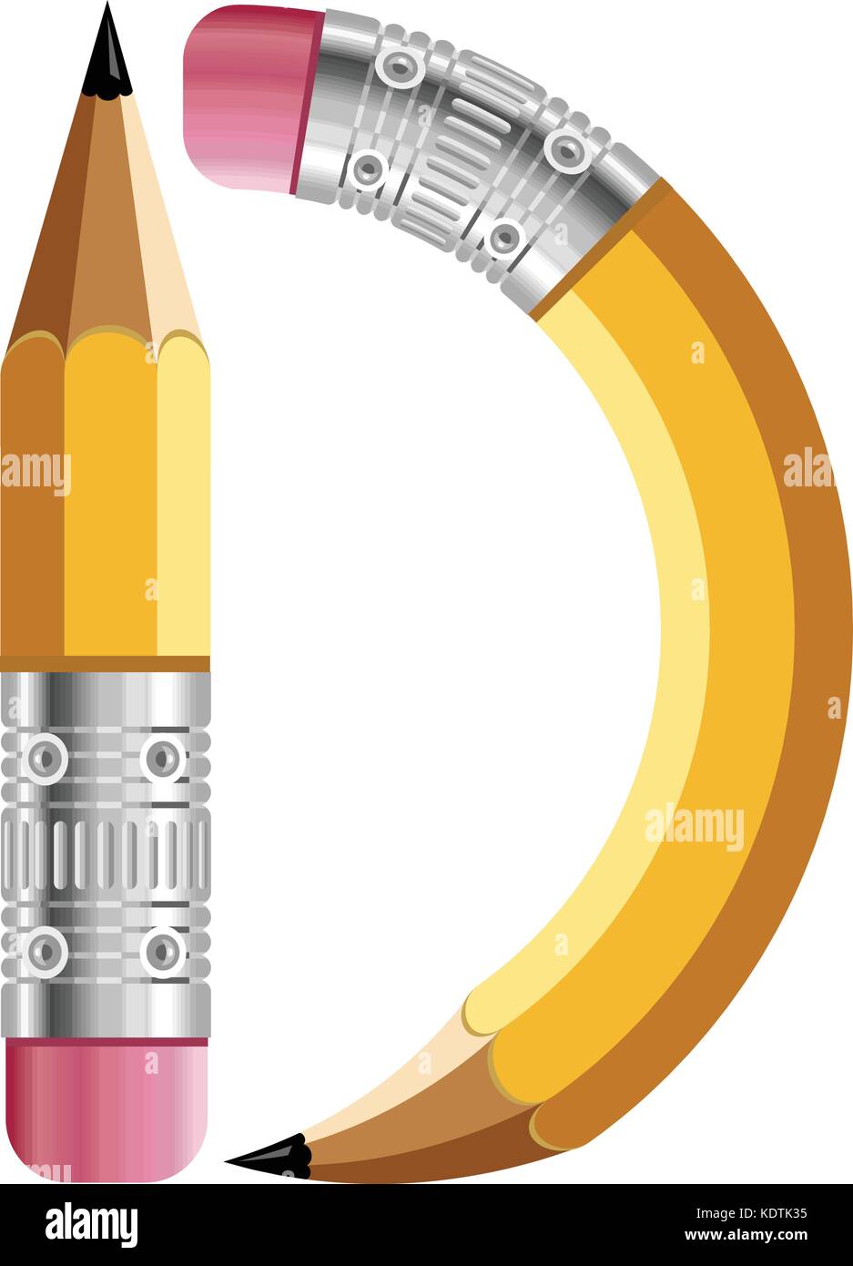Letter d pencil icon, cartoon style Stock Vector Image & Art - Alamy