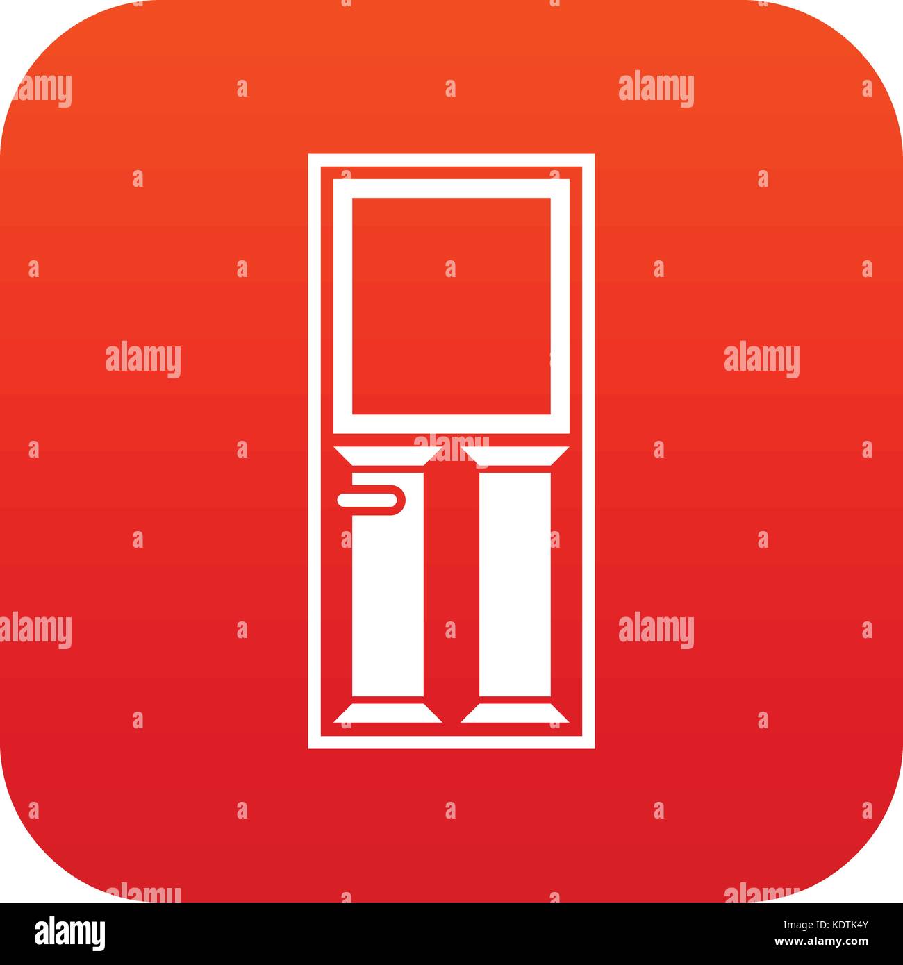 Entrance traditional red wooden house Stock Vector Images - Alamy