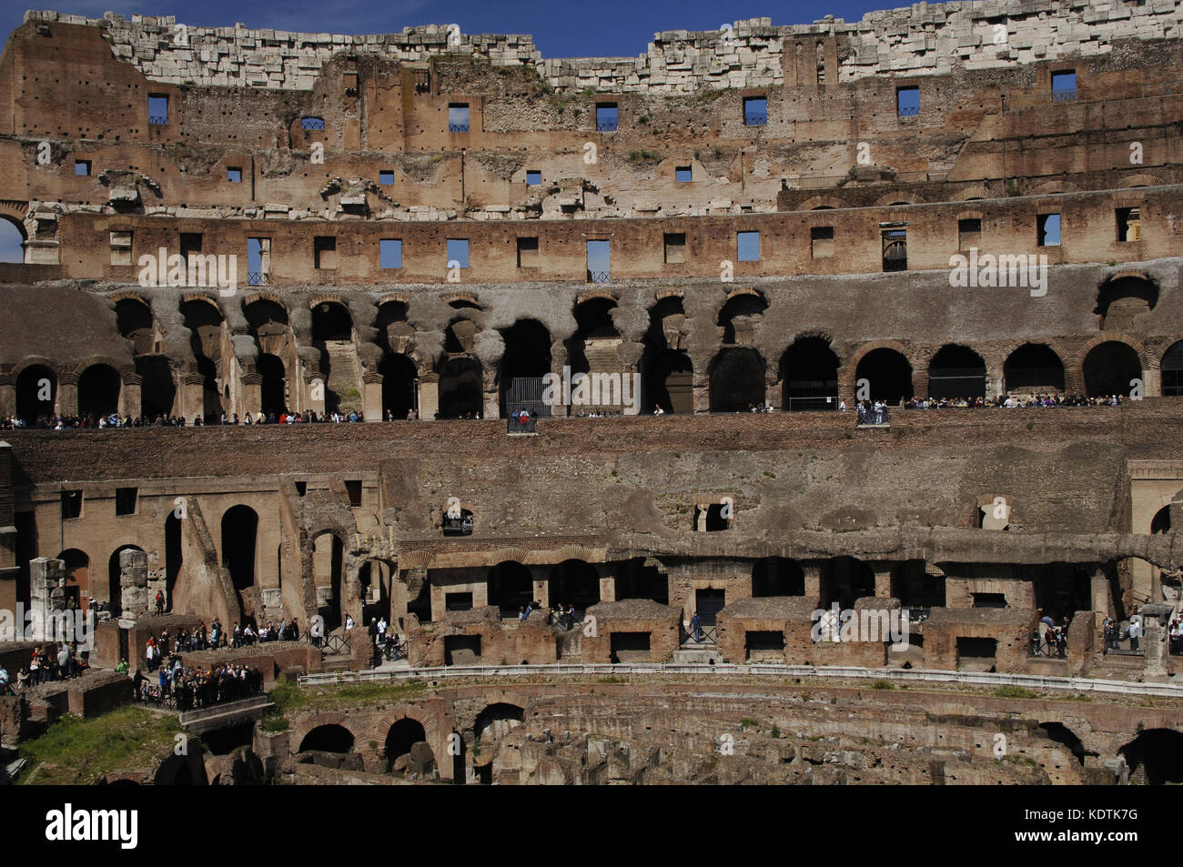 Italy, Rome. Flavian Amphitheatre or Colosseum. Roman period. Built in ...