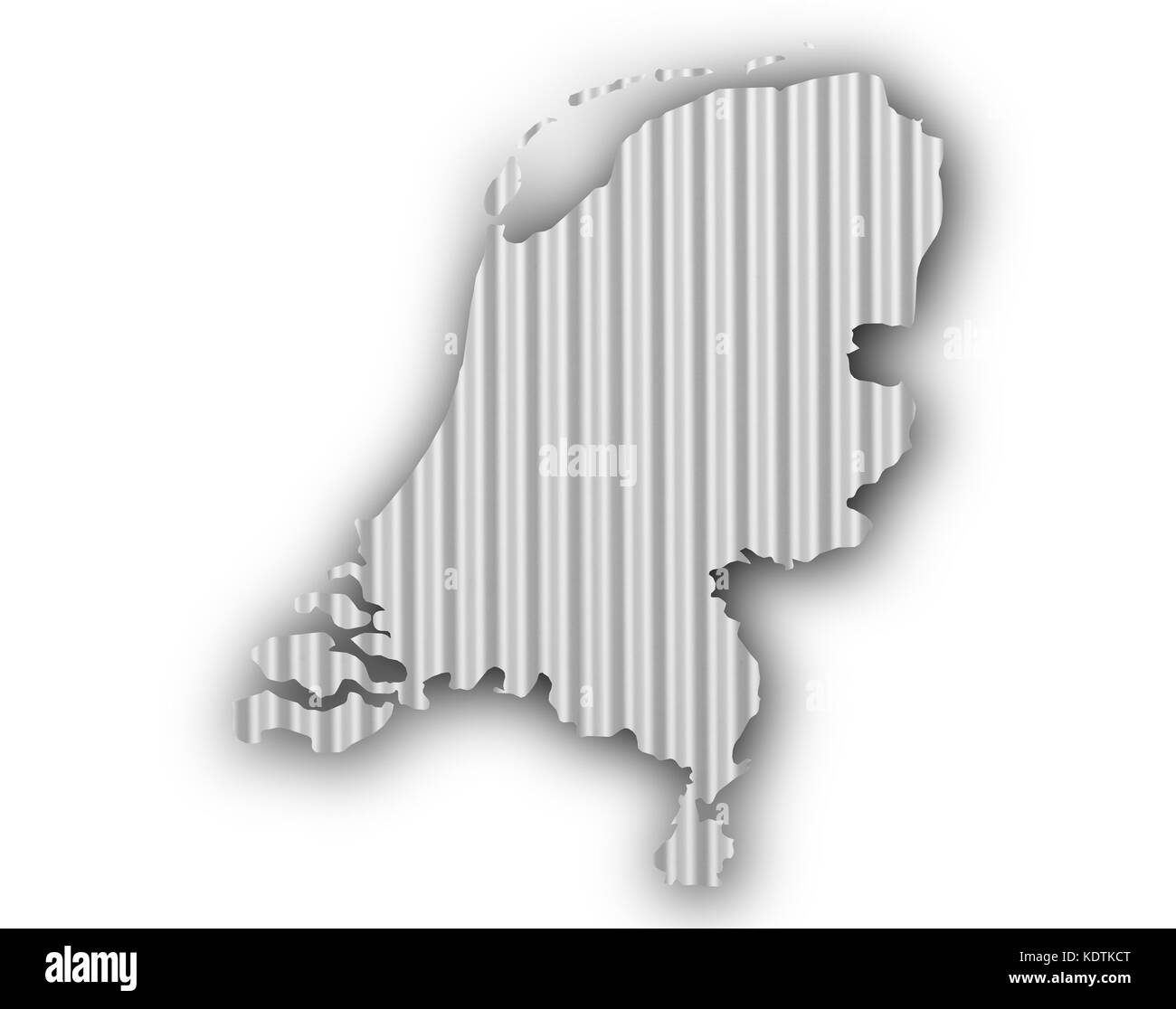 Textured map of the Netherlands in nice colors Stock Photo - Alamy