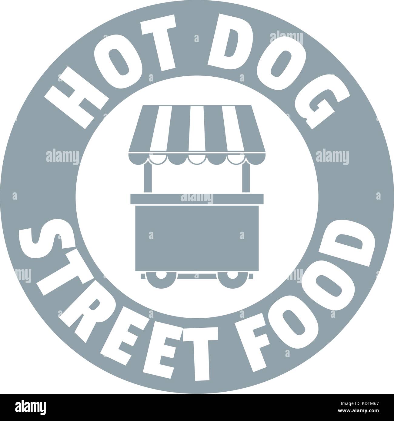 Hot dog stand logo, simple gray style Stock Vector Image & Art - Alamy