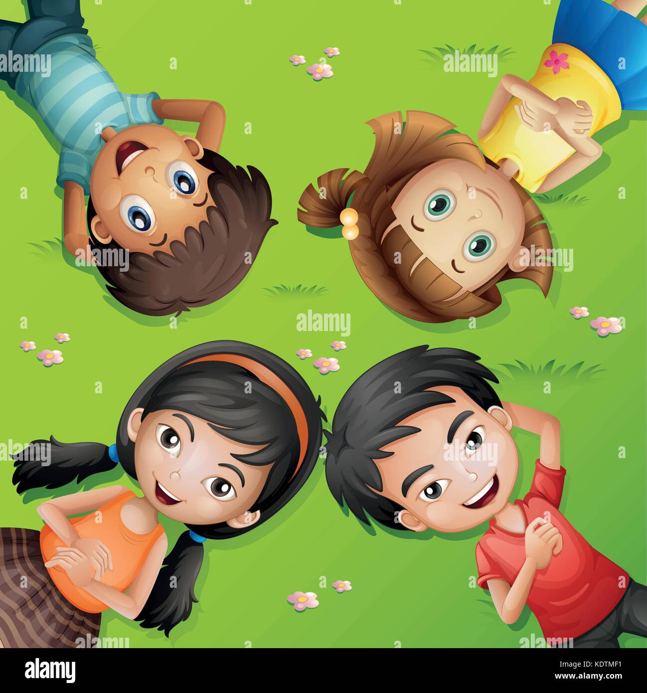 Grass Drawing For Kids