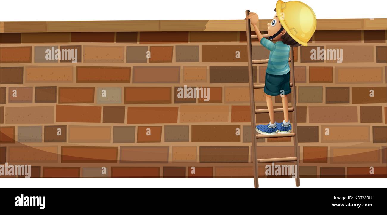 Youth climbing wall Stock Vector Images - Alamy