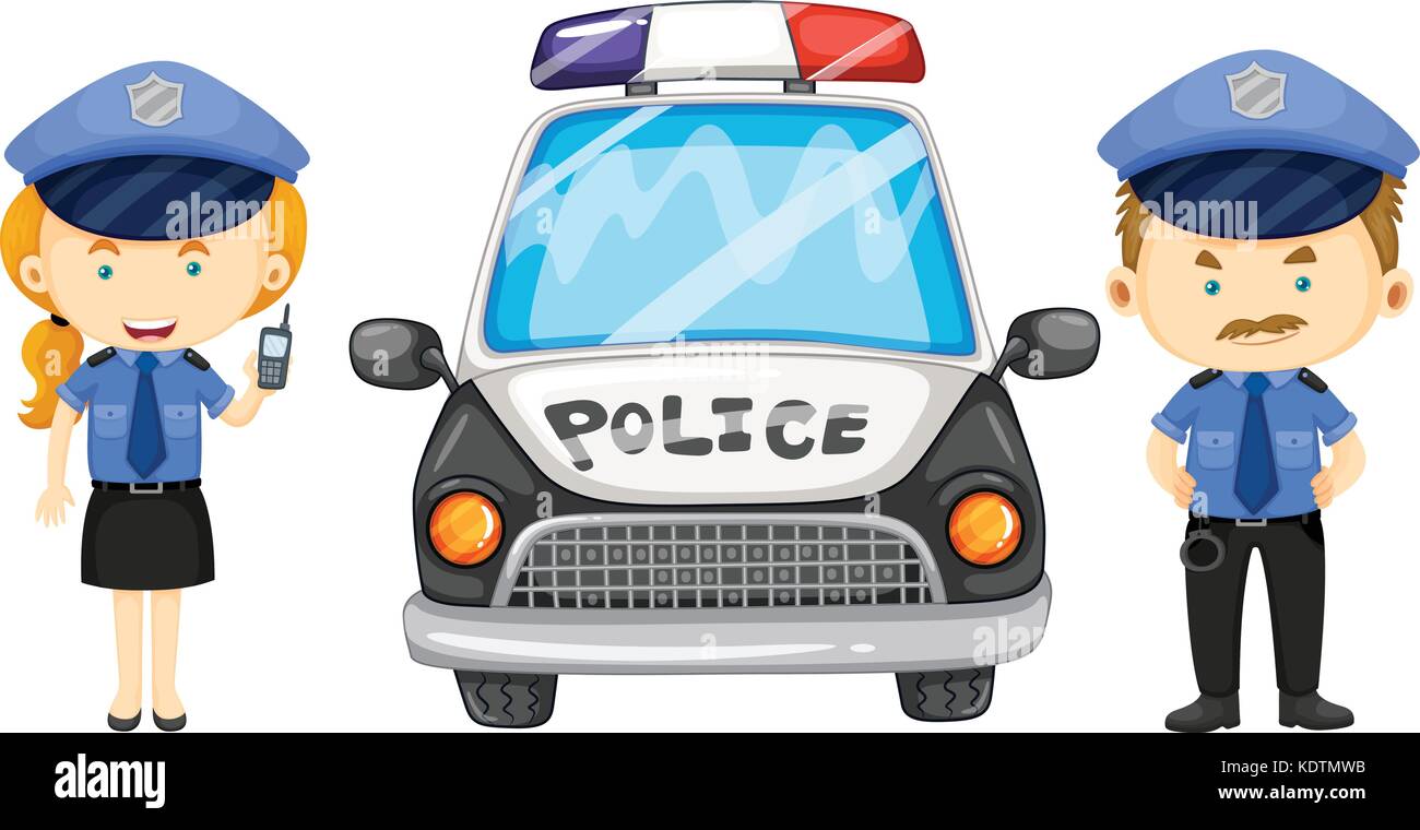 Police Officer Car Clipart