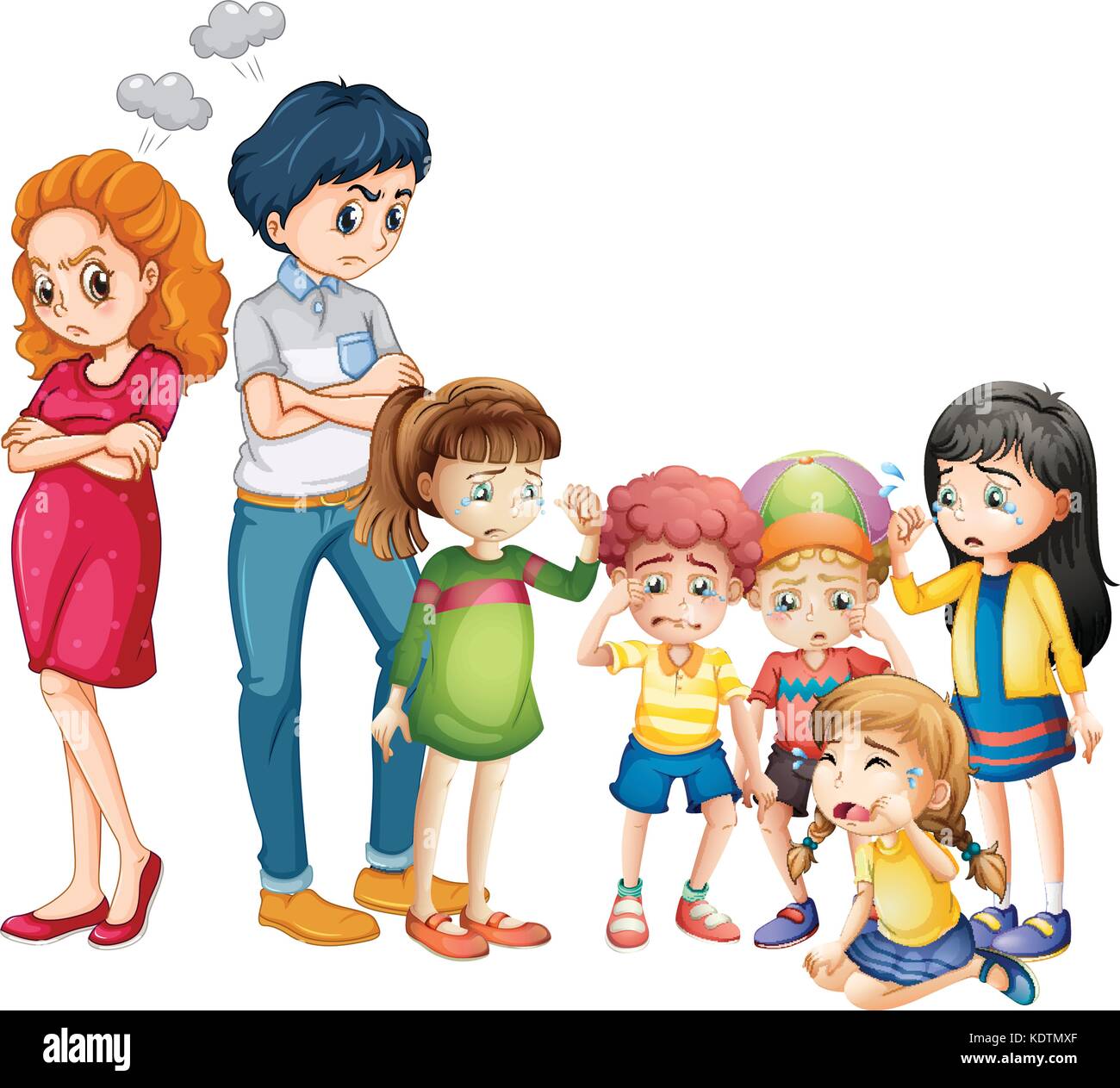 Uncomfortable Facial Expression Cartoon