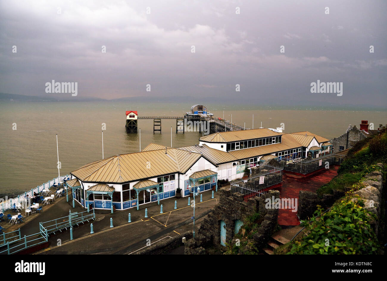 Mumbles Pier at the seaside village of Mumbles Stock Photo - Alamy