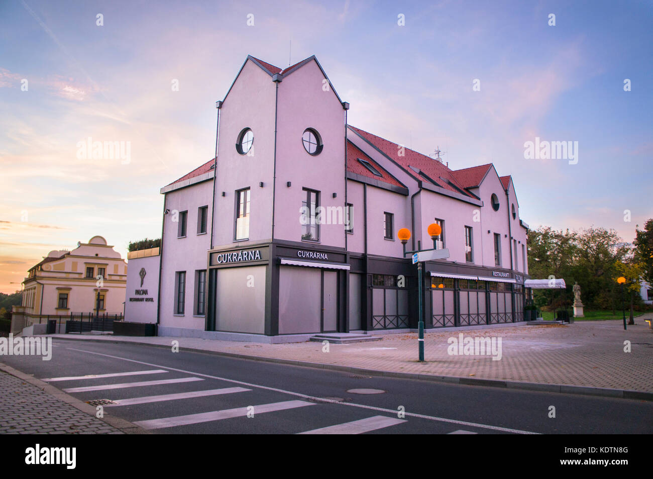 Pruhonice, Paloma Hotel Restaurant, reconstruction, Kvetnove Square ...