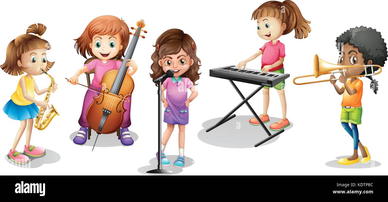 Kids Playing Music Clipart