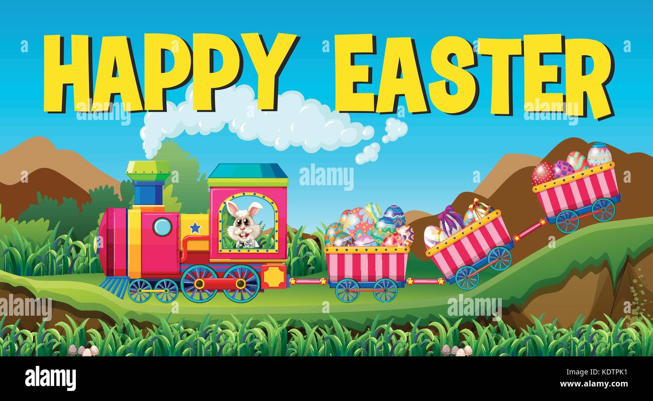 Easter train Stock Vector Images - Alamy