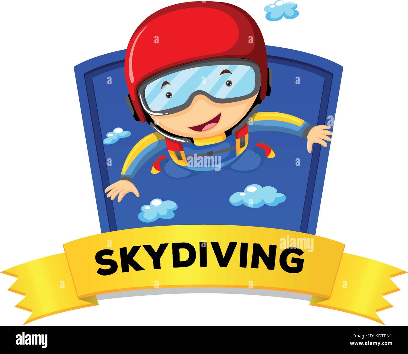 Skydiving logo hi-res stock photography and images - Alamy
