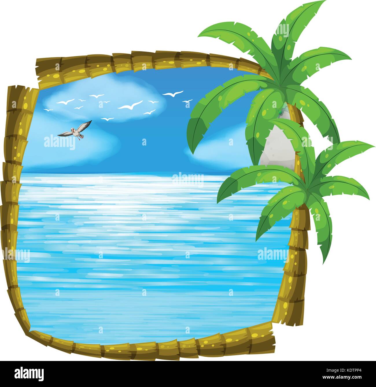 Coconut frame hi-res stock photography and images - Alamy