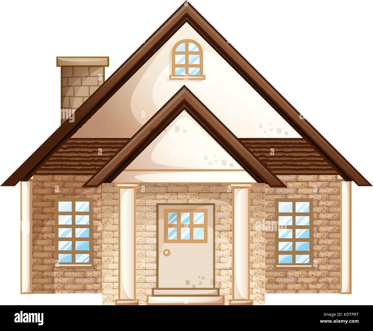 Roof of bricks Stock Vector Images - Alamy