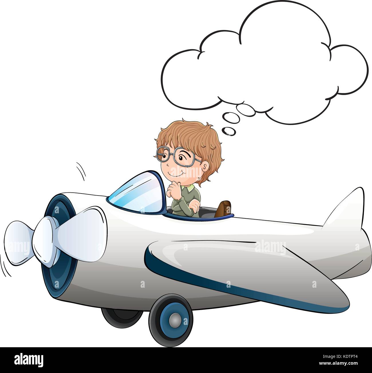 Man flying vehicle in Stock Vector Images - Alamy