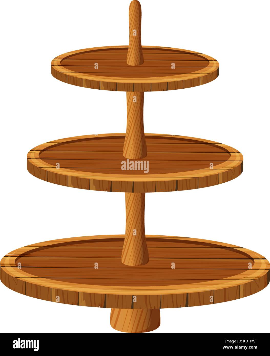 Three sizes of tray made of wood illustration Stock Vector Image & Art ...