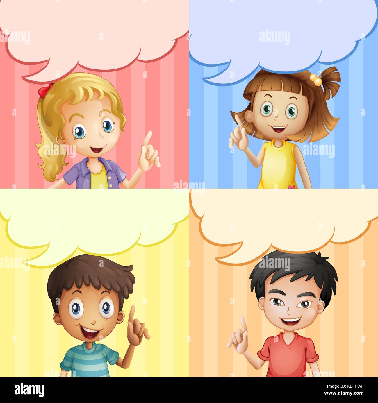 Kid Think Bubble Clip Art