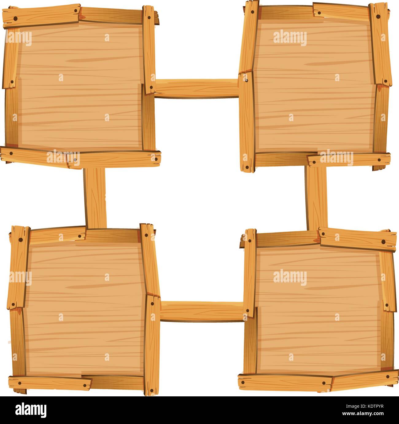 Four wooden square board hi-res stock photography and images - Alamy