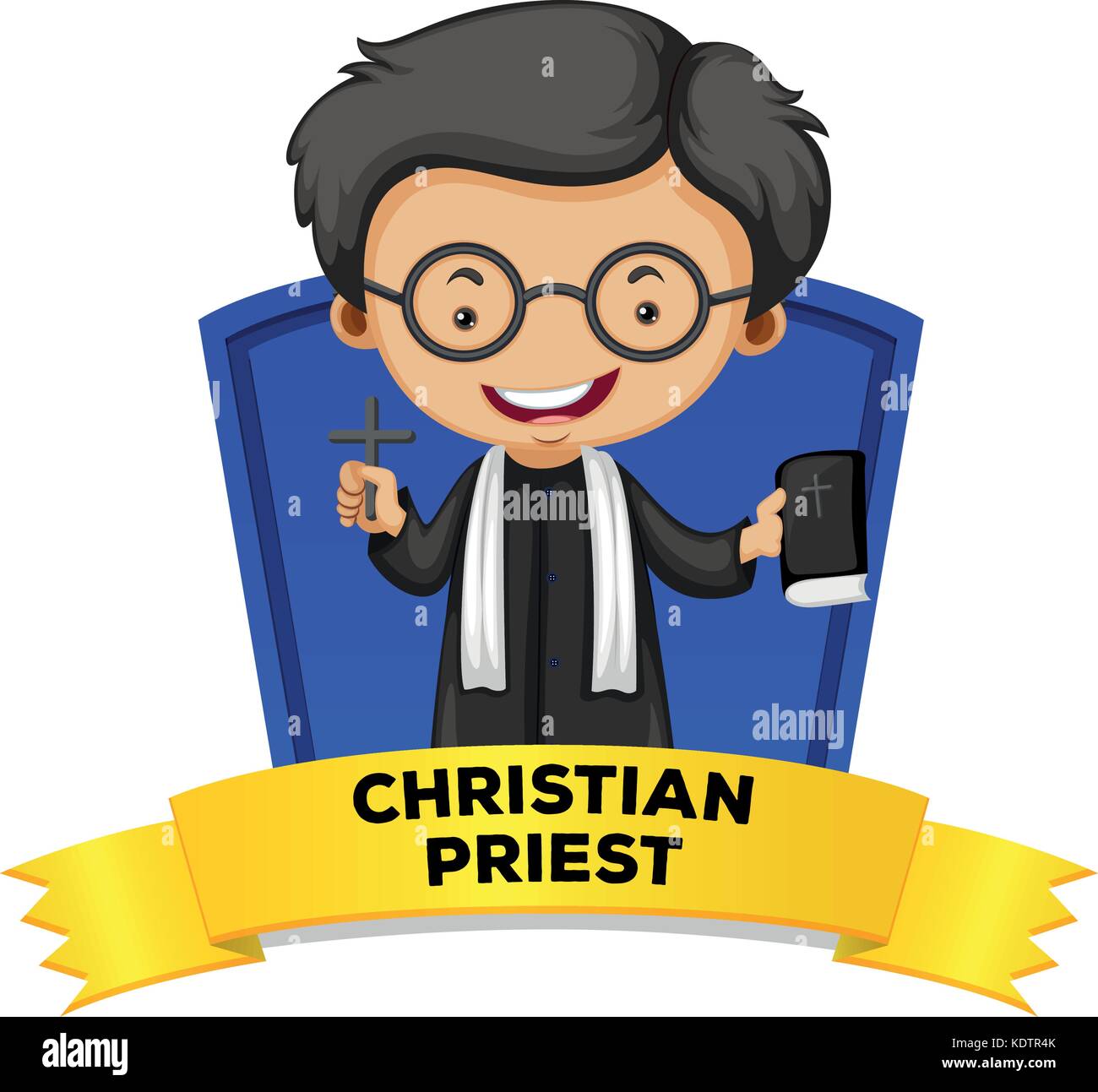 Priest work Stock Vector Images - Alamy