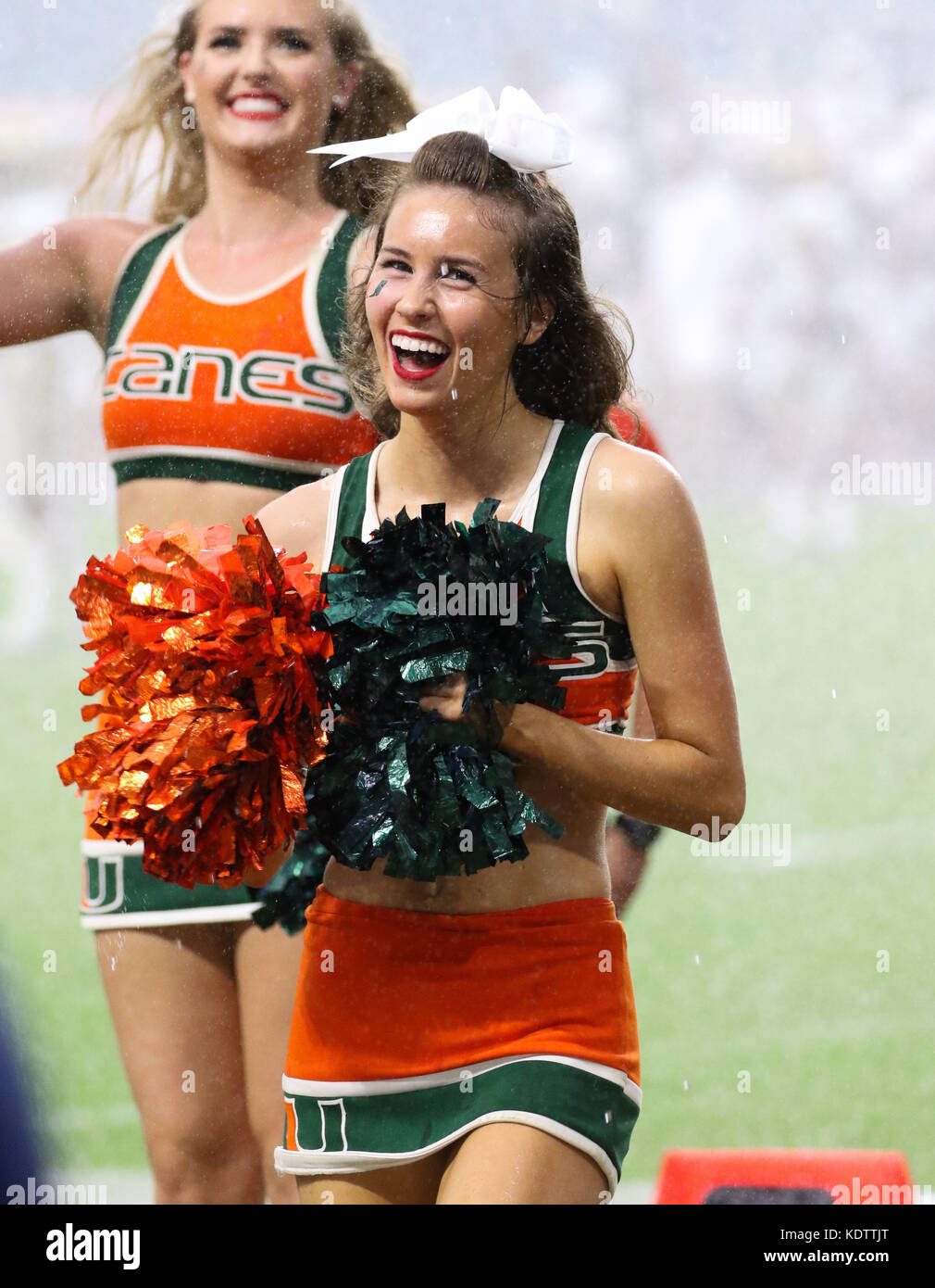 Miami Gardens, Florida, USA. 14th Oct, 2017. Miami Hurricanes ...