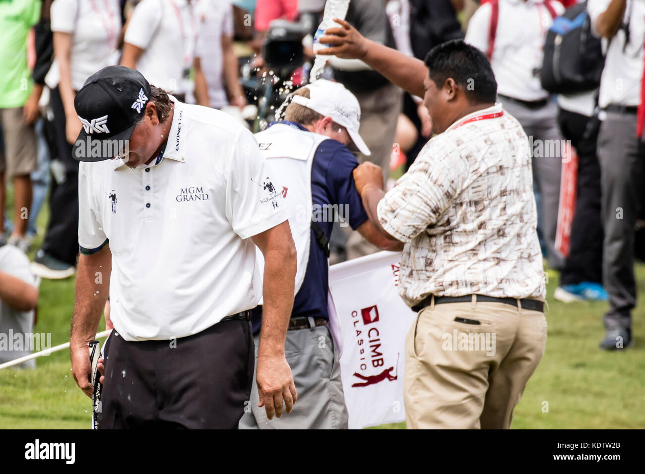 Kuala Lumpur, Malaysia. 15th October, 2017. USA Pat Perez wins the PGA CIMB Classic 2017 in ...