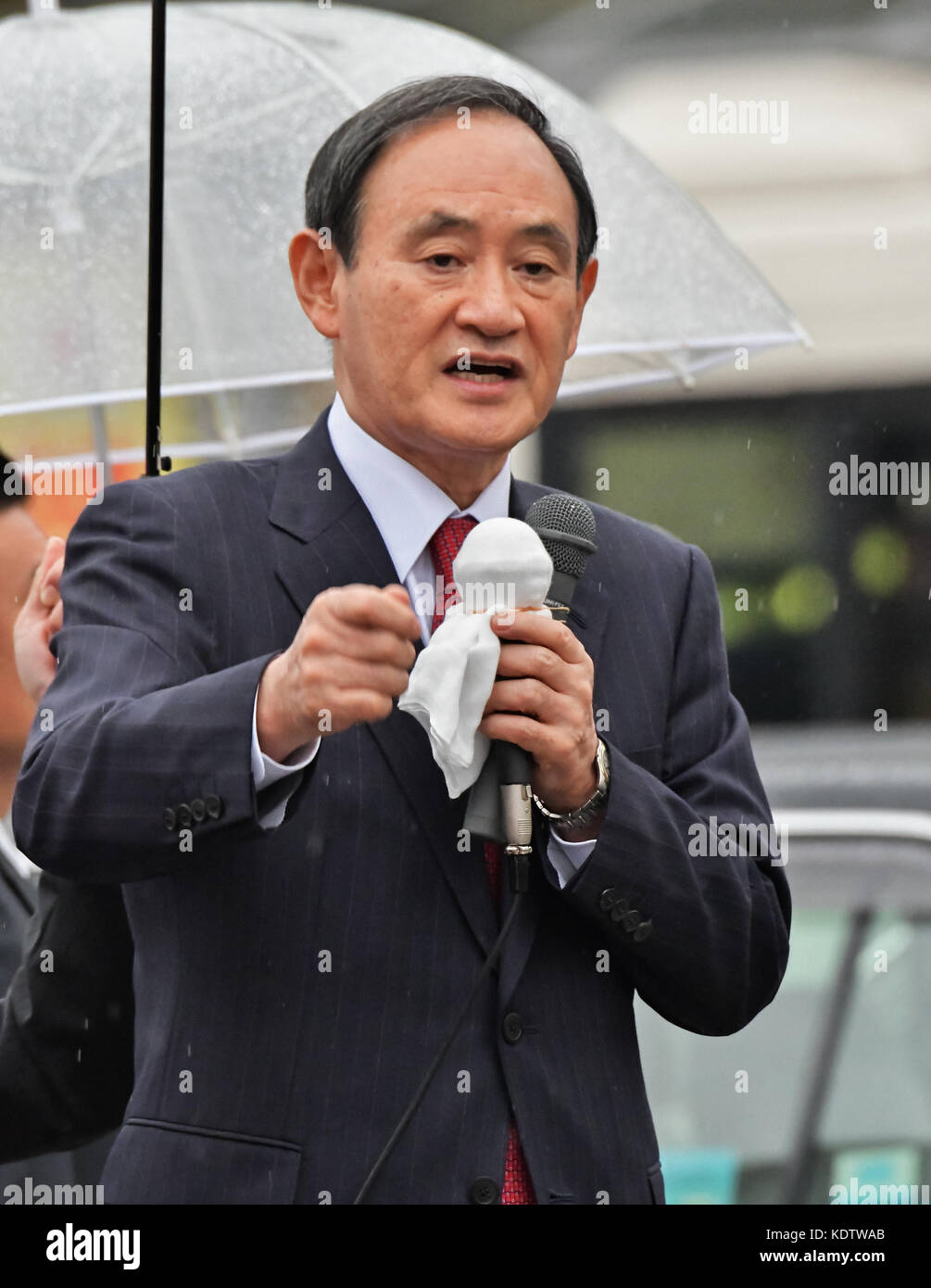 Yoshihide Suga, October 7, 2017, Tokyo, Saitama, Japan : Japan's Chief ...