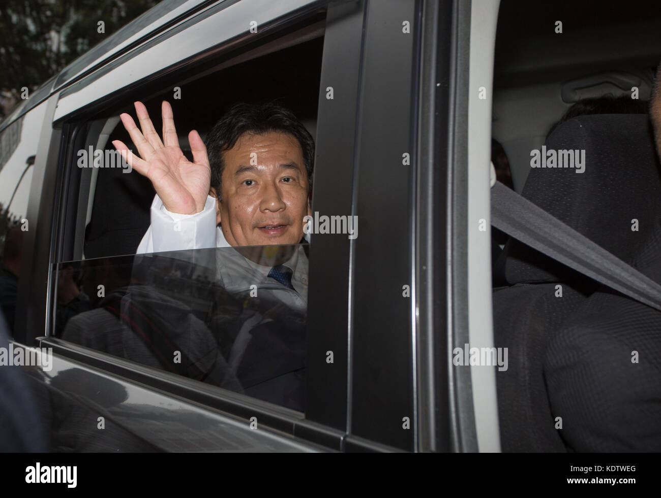 October 14, 2017, Shinjuku, Tokyo, Japan: Yukio Edano, leader of ...