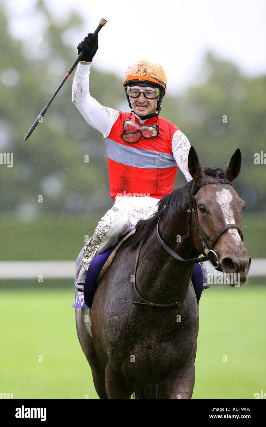 Kyoto, Japan. 15th Oct, 2017. Deirdre ( Christophe Lemaire) Horse ...