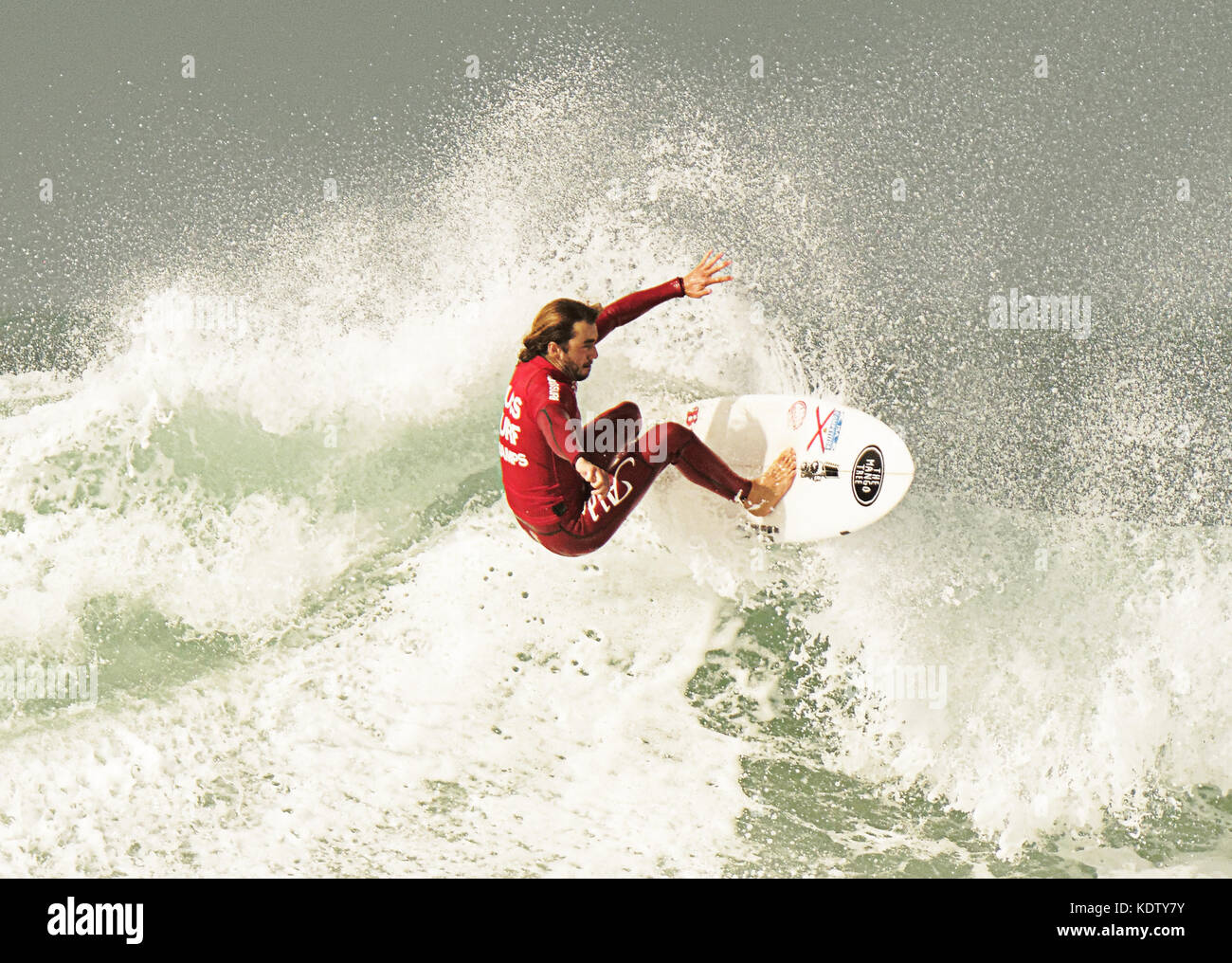 Newquay, UK. 15th Oct, 2017. Matt Chapman originally from Jersey ...