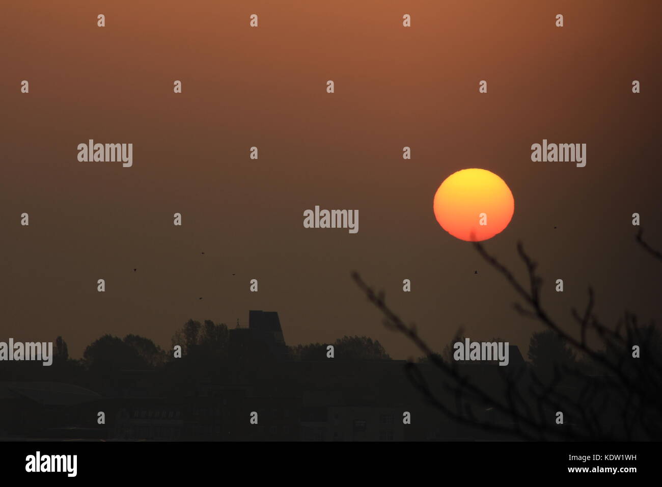 Newcastle, UK. 16th Oct, 2017. UK Weather. Storm Ophelia brings sand ...